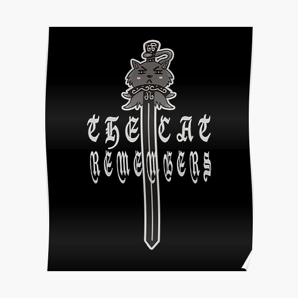 "The Cat Remembers - Medieval Sword Grumpy Cat Meme" Poster for Sale by ...