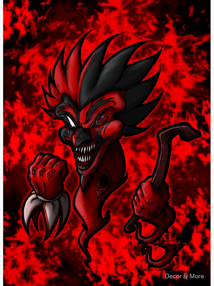 "red demon, summon demons ,Evil hand. clown graphy, scary clown ...