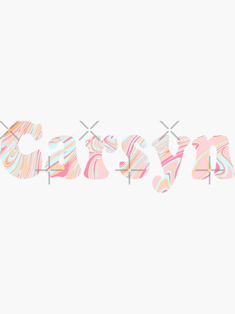 "Name carsyn" Sticker for Sale by Designyourstyle | Redbubble