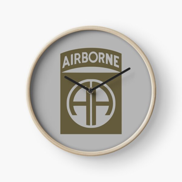 "82nd Airborne (subdued)" Clock for Sale by FireMission45 | Redbubble