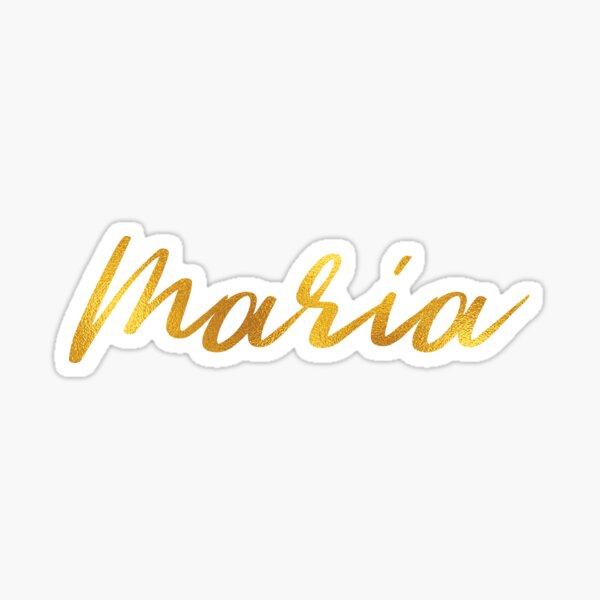Name Maria Stickers | Redbubble