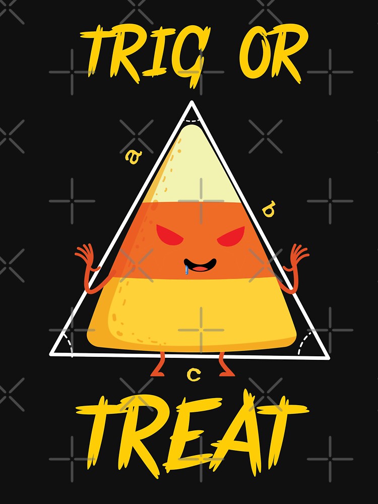 "Trick or Treat Trigonometry Halloween Math Pun" T-shirt for Sale by ...