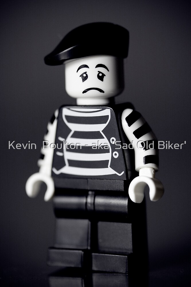 "Sad Mime" by Kevin Poulton - aka 'Sad Old Biker' | Redbubble