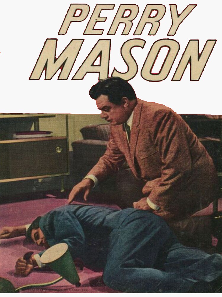 "Perry Mason Comic" Sticker by srisultan | Redbubble