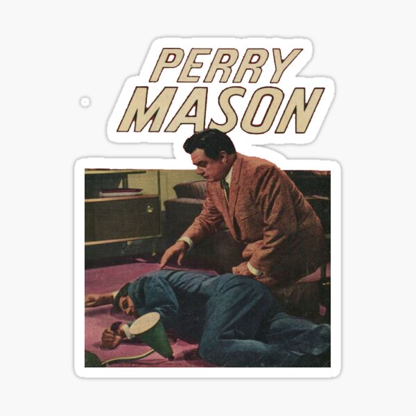 "Perry Mason Comic" Sticker by srisultan | Redbubble