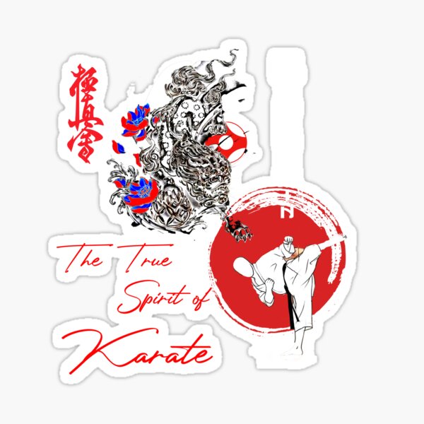 "Kyokushin The True Karate Spirit" Sticker by Zanshin-Art | Redbubble