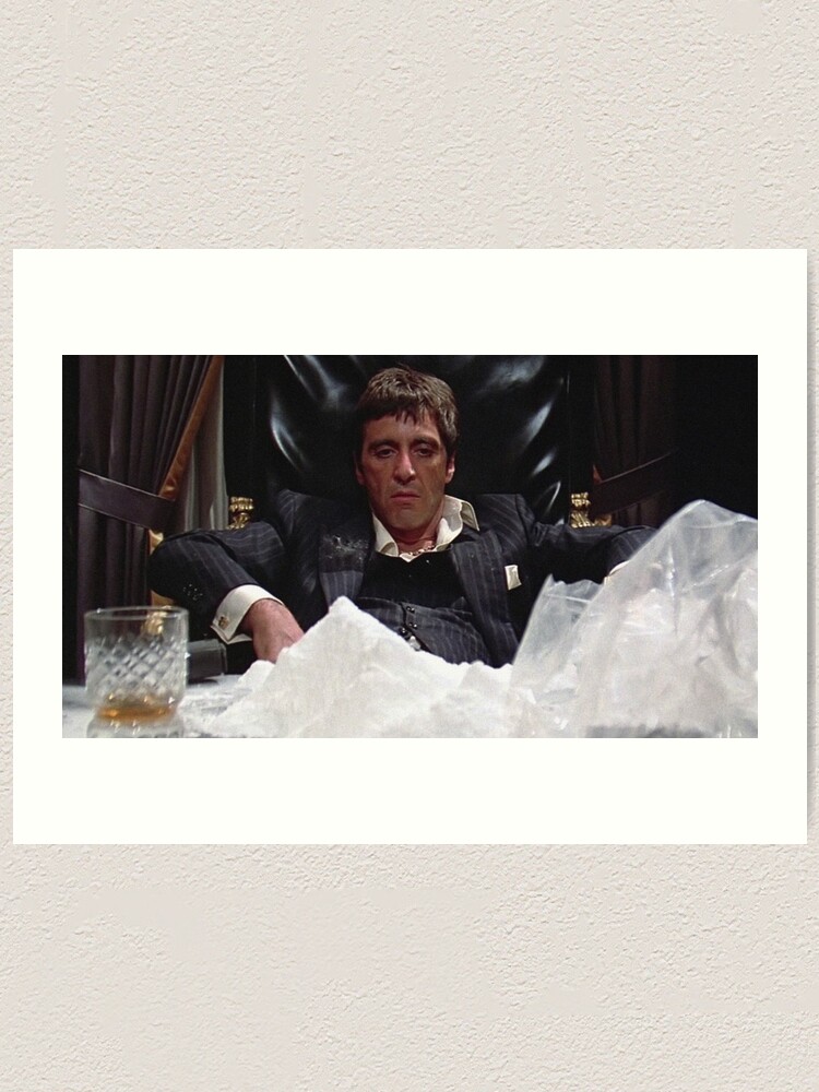 "Scarface - final scene " Art Print by Karibubble | Redbubble