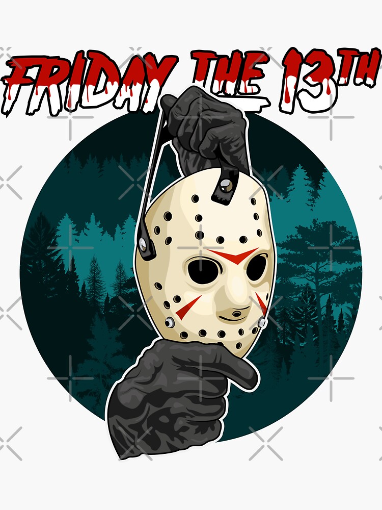 "Friday the 13th" Sticker by phildistress | Redbubble