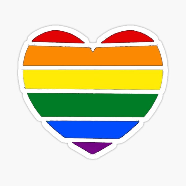 "lgbt rainbow" Sticker by -justb- | Redbubble