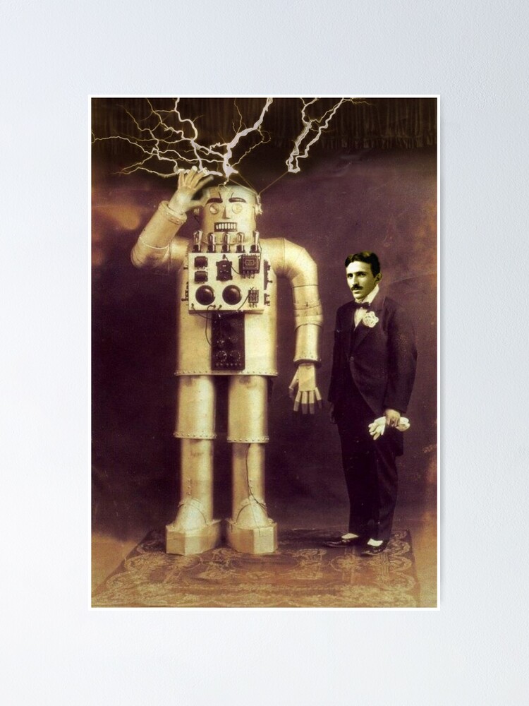 "Nikola Tesla, Electrical Wizard" Poster by hazer888 | Redbubble