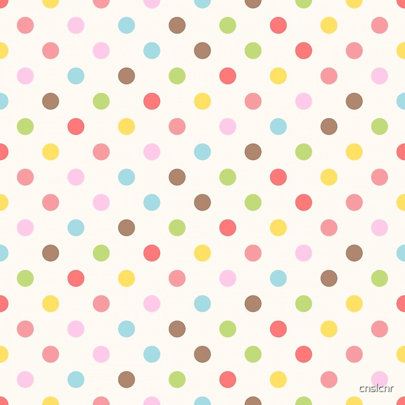 "Vintage Polka Dots Pattern" by cnslcnr | Redbubble