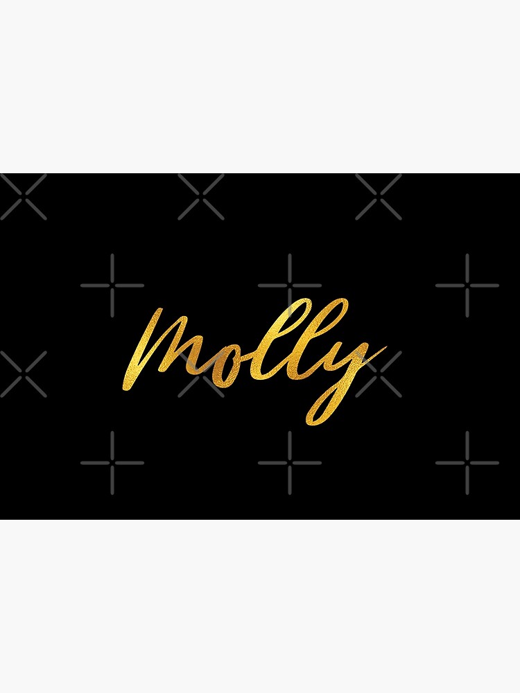 "Molly Name Hand Lettering in Faux Gold Letters" Poster for Sale by ...