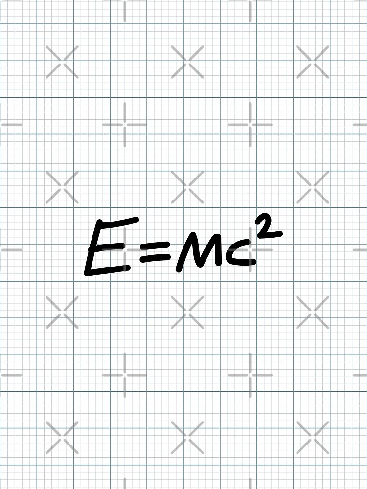 "E=mc2 Graph Paper" Poster for Sale by OldDannyBrown | Redbubble