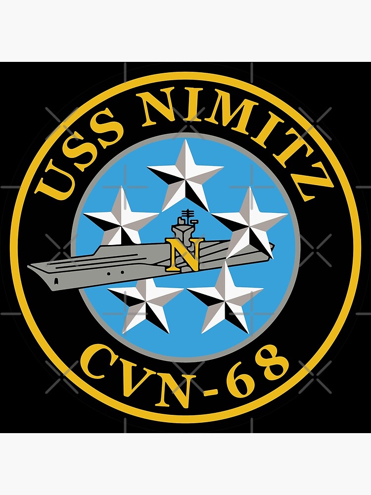 Lámina metálica «USS Nimitz (CVN-68) Trabajo en equipo, una tradición ...