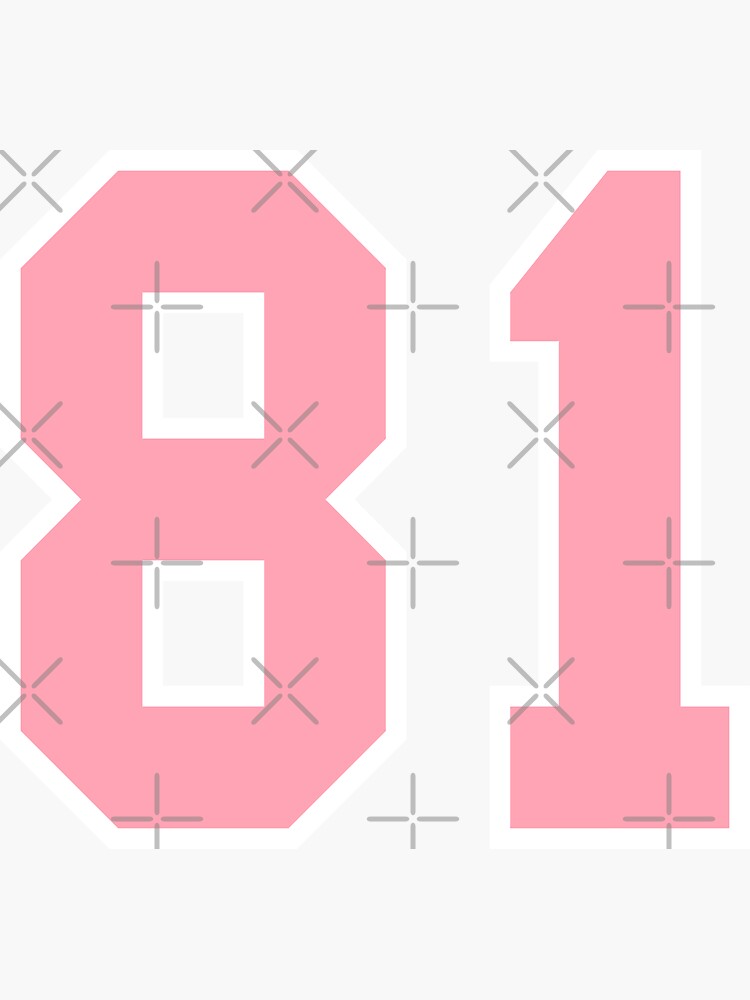 "Pinky 81 Number eighty one Girls Jersey" Sticker for Sale by elhefe ...