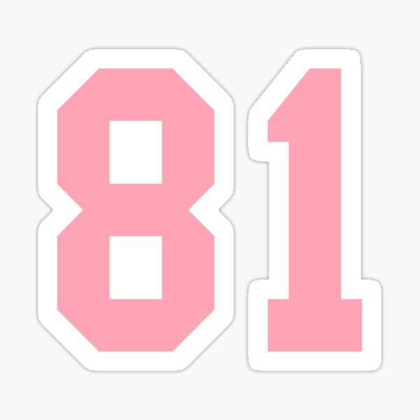"Pinky 81 Number eighty one Girls Jersey" Sticker by elhefe | Redbubble