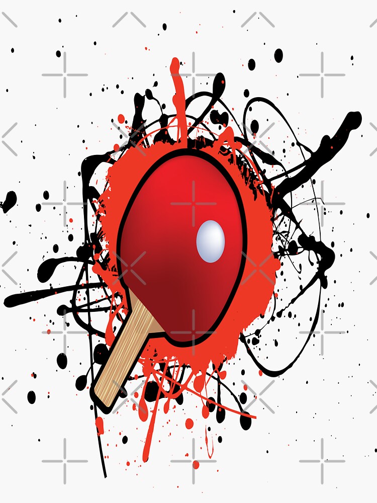 "Table Tennis Ping Pong" Sticker by ProjectX23 | Redbubble