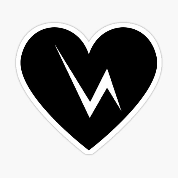"Black CHAARG Heart" Sticker for Sale by madmcg3 | Redbubble