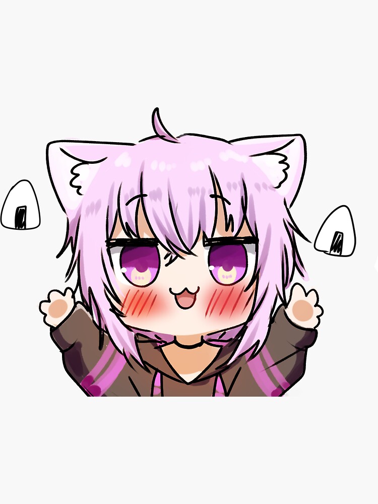 "Nekomata Okayu" Sticker for Sale by Maruccy | Redbubble