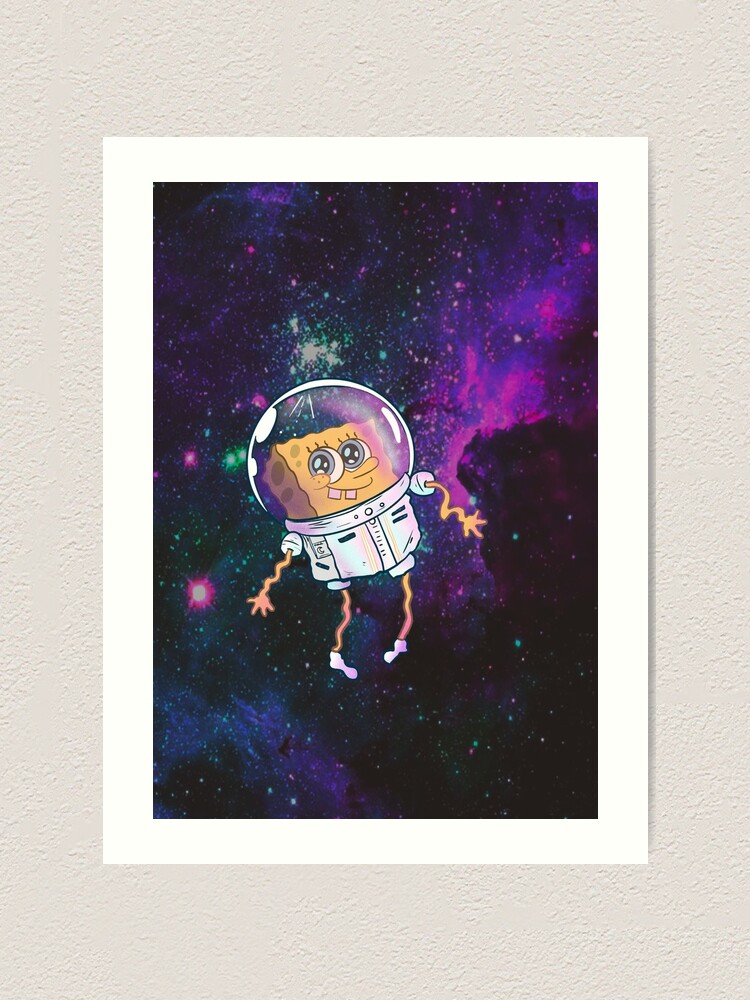"Astronaut Spongebob " Art Print for Sale by -Projectmoon- | Redbubble