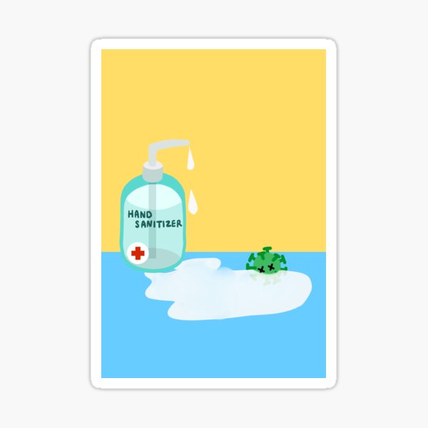 "Sanitized" Sticker for Sale by chelsan10 | Redbubble