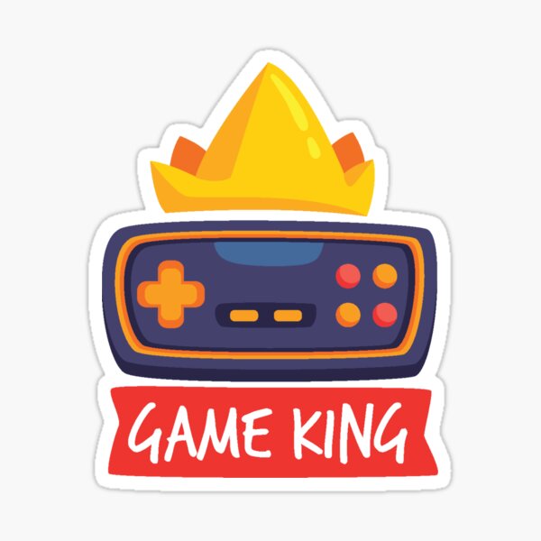 "Game King " Sticker by mrlazypl | Redbubble