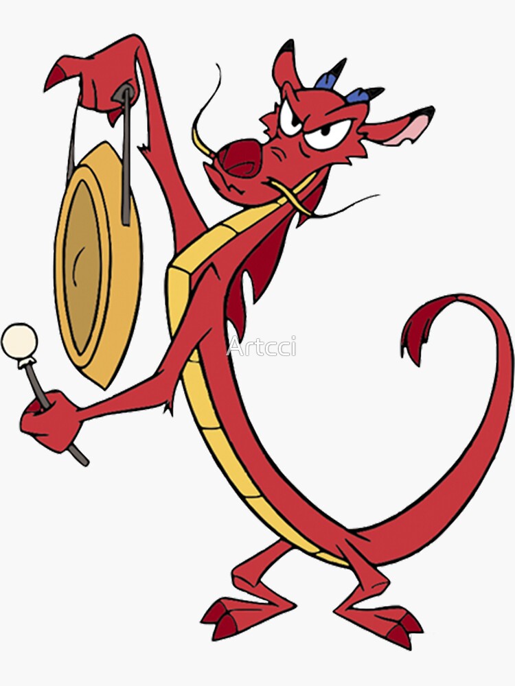"Wake up Mushu" Sticker for Sale by Artcci | Redbubble