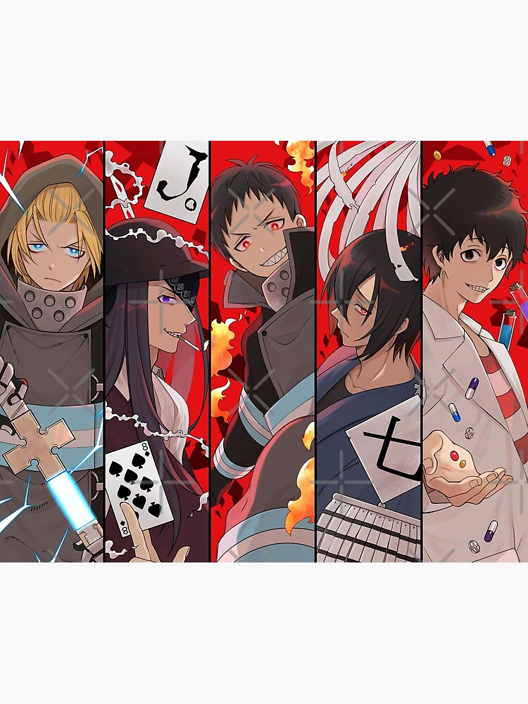 "Fire Force!! Team 8" Poster for Sale by nicholas-hanes | Redbubble