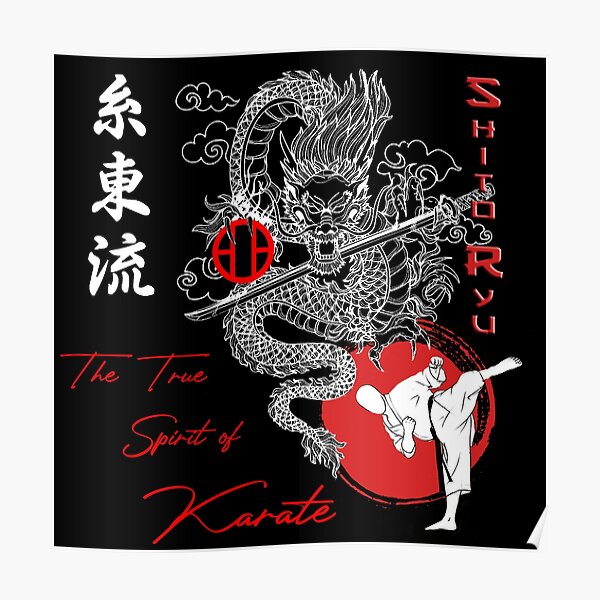 "Shito Ryu Karate True Spirit" Poster for Sale by Zanshin-Art | Redbubble