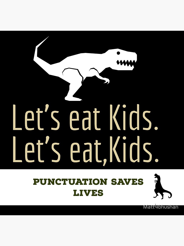 "Punctuation commas save Lives grammer jokes Gifts.... " Sticker by ...