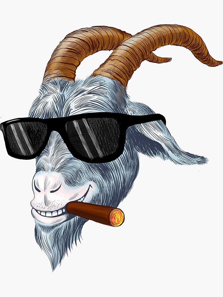"Rich goat shirt" Sticker for Sale by DiamondStore1 | Redbubble