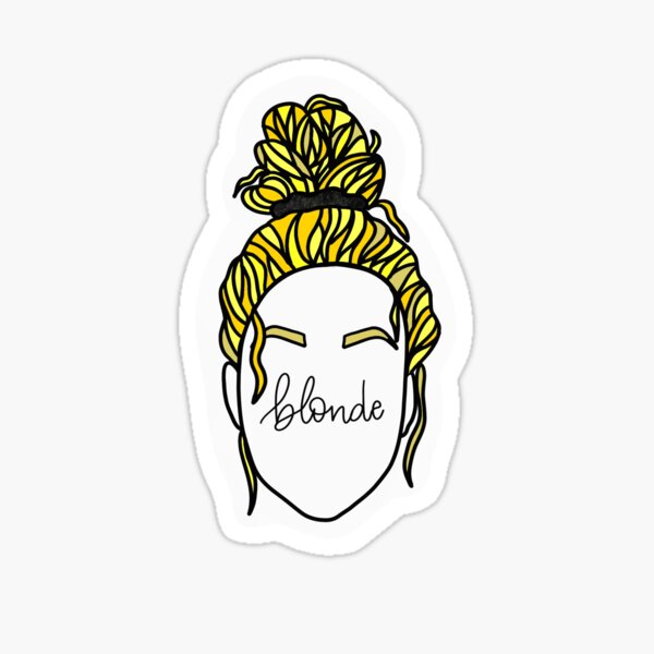 "Blonde" Sticker for Sale by ddoodler | Redbubble