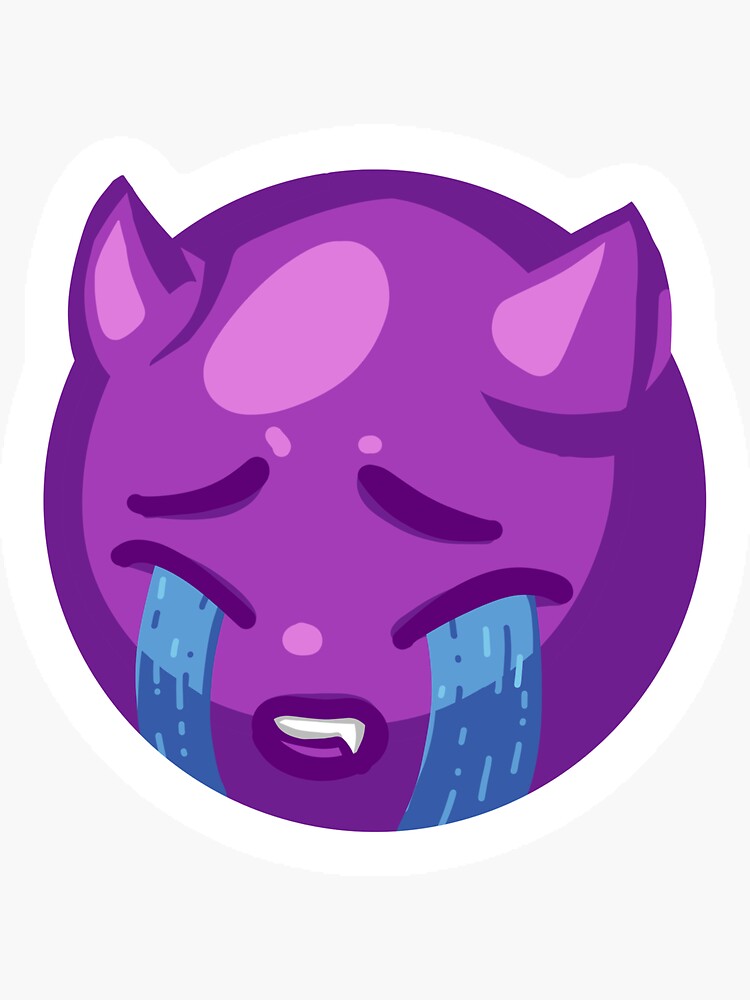 "Crying Demon" Sticker by Slamoji | Redbubble
