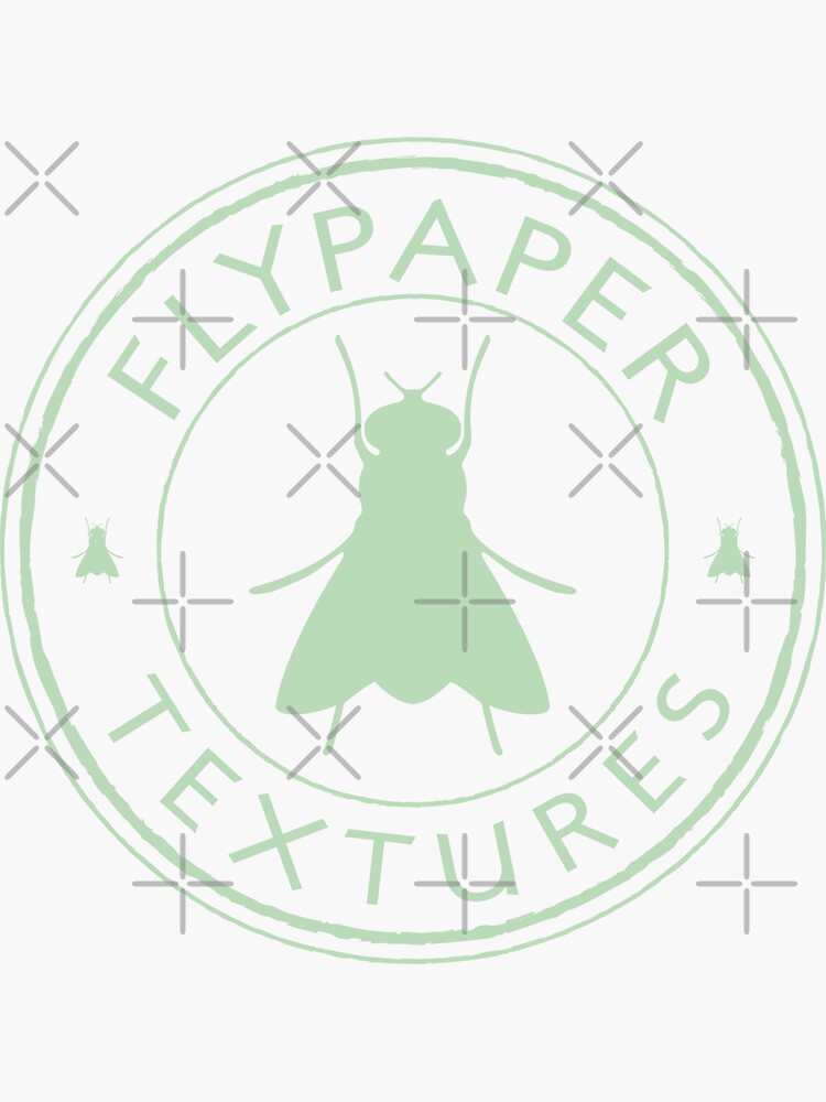 "Flypaper Textures round logo" Sticker for Sale by paulgrand | Redbubble