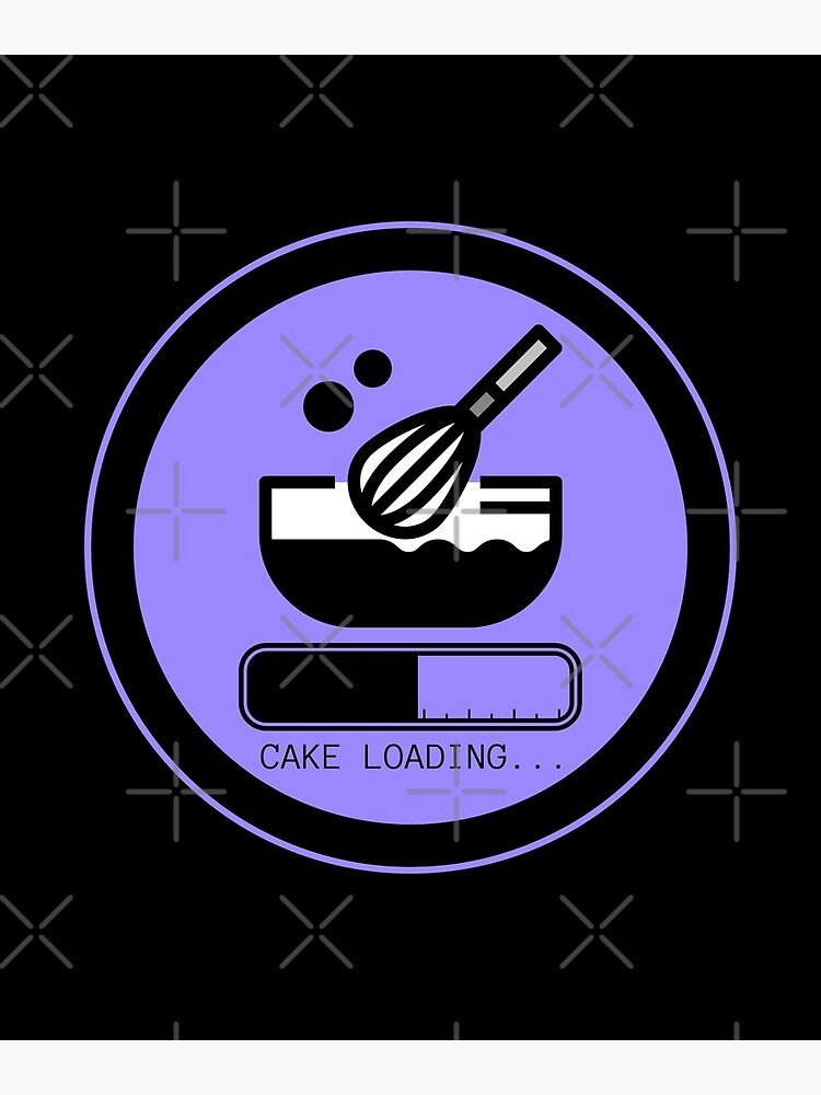 "Cake Loading... Baker Mixing Bowl Sous Chef Patissiere Cook Bakery ...