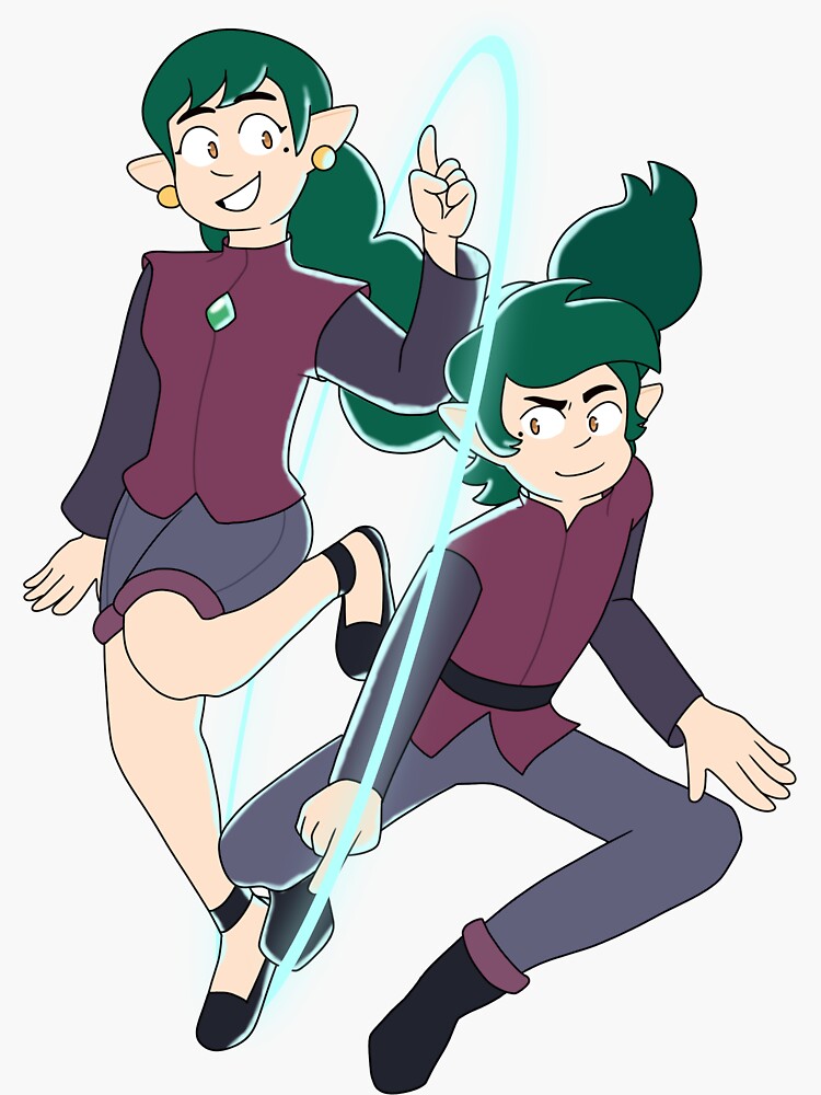 "Edric and Emira Blight" Sticker for Sale by azurose | Redbubble
