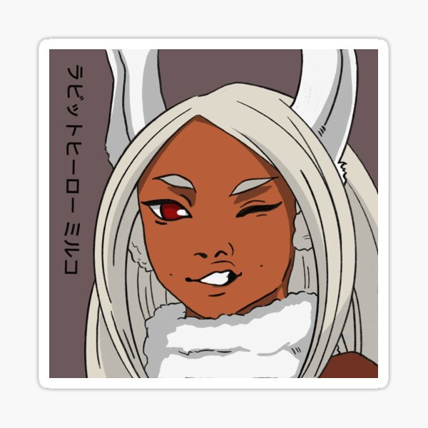 "BNHA Mirko Rabbit Hero" Sticker by Meleth-nin | Redbubble
