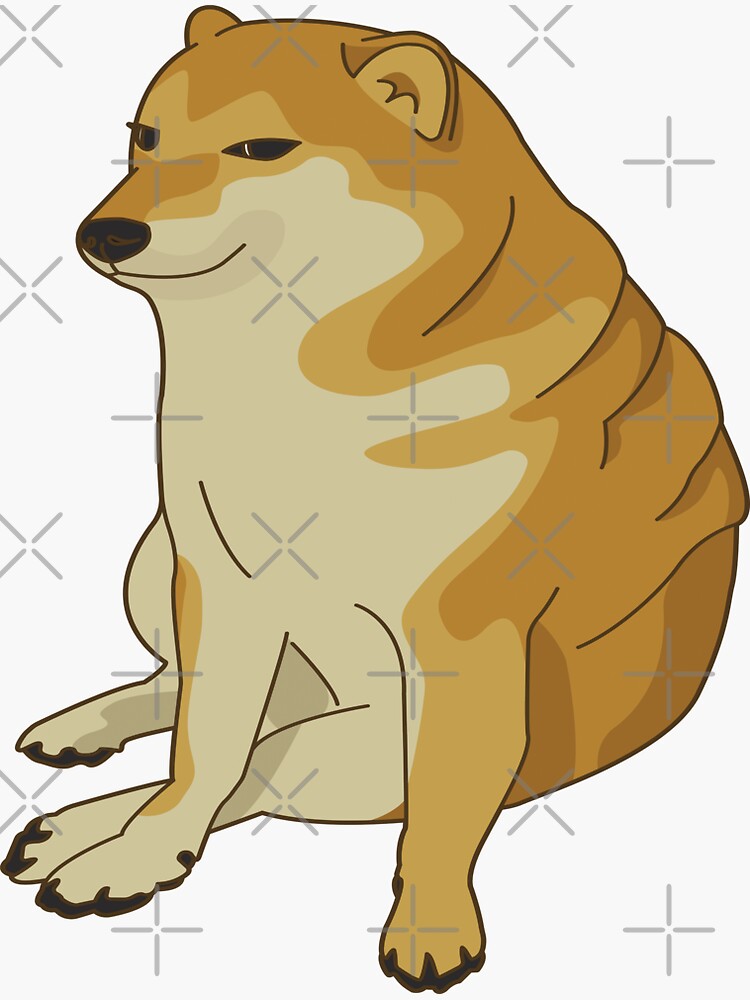 "Cheems" Sticker for Sale by Rzera- | Redbubble