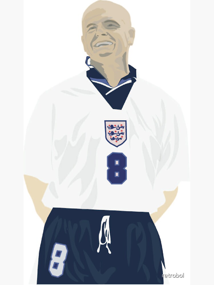"Gazza" Sticker for Sale by retrobol | Redbubble