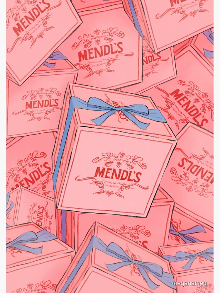 "Mendl's Cake Boxes" Sticker for Sale by meganamey | Redbubble