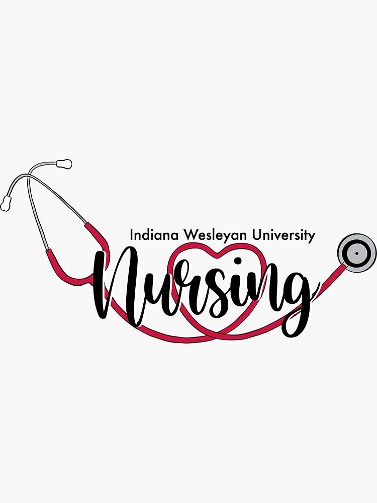 "IWU Nursing" Sticker for Sale by gracienoelsmith | Redbubble