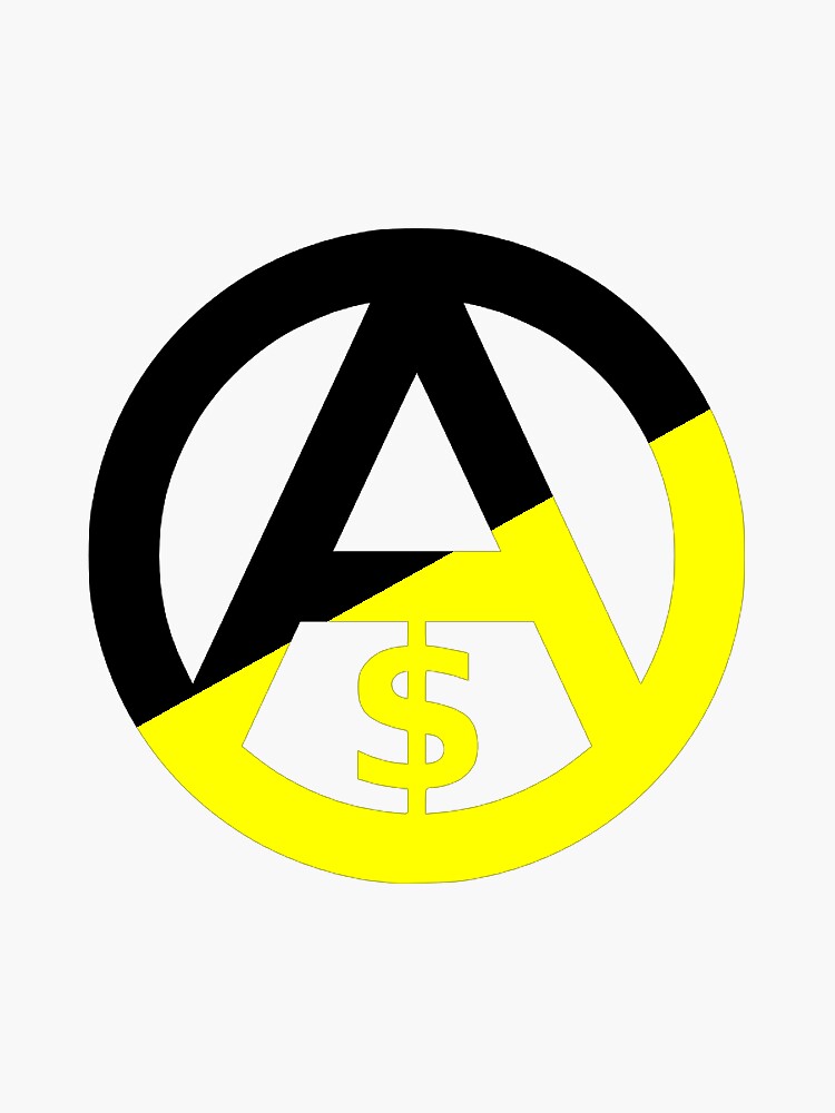"Ancap Symbol" Sticker for Sale by AnarchoStickers | Redbubble