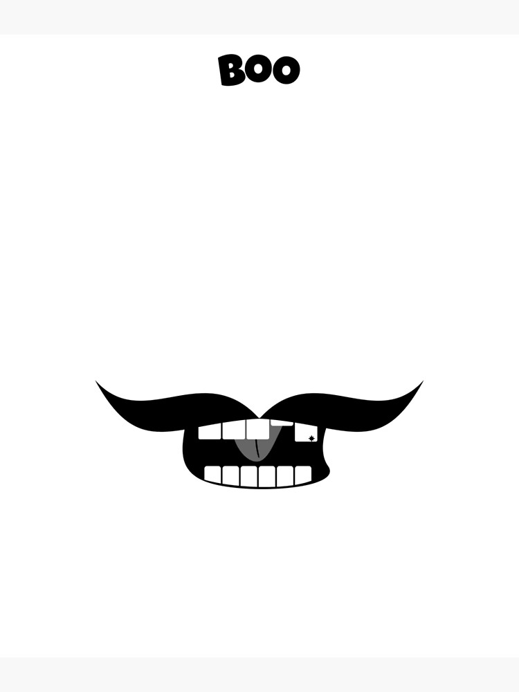 "Scary Mustache" Poster by gumpmode | Redbubble