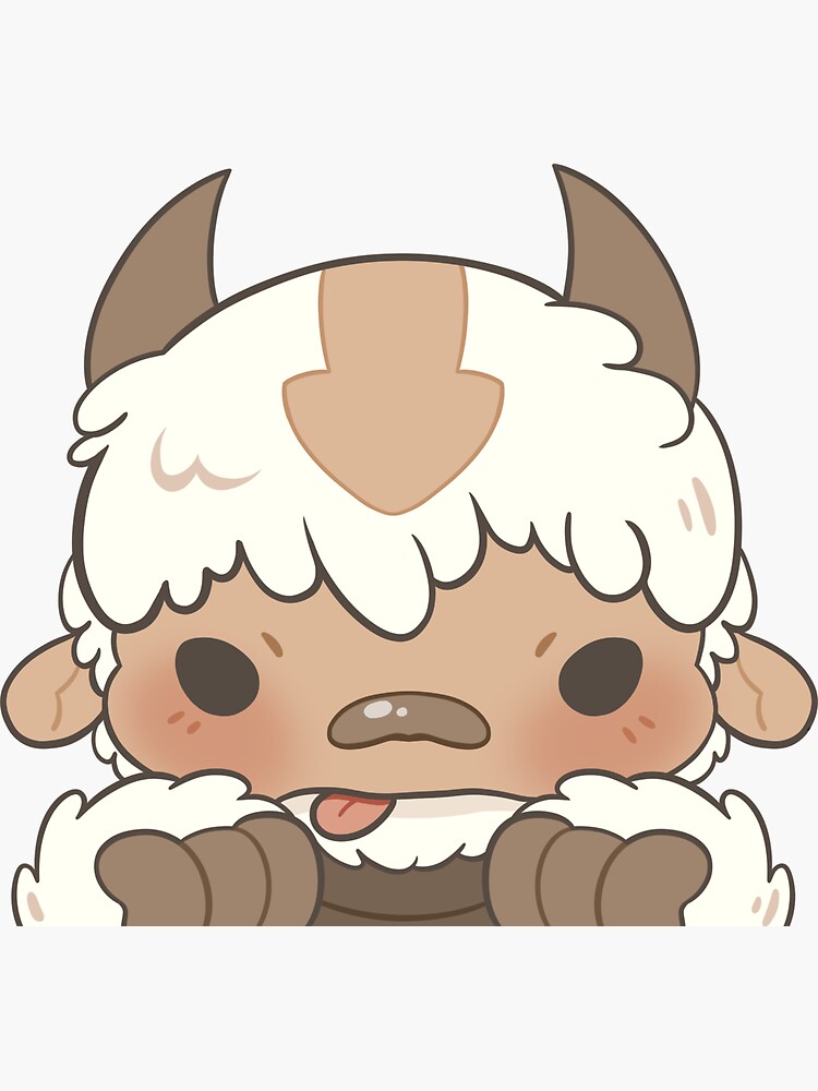 Pegatina «Cute chibi Appa Avatar: The Last Airbender» de WaifuWarehouse ...