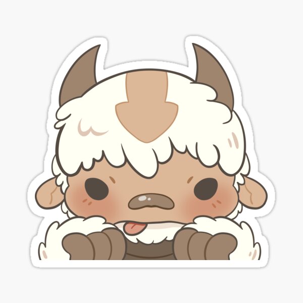 Pegatina «Cute chibi Appa Avatar: The Last Airbender» de WaifuWarehouse ...