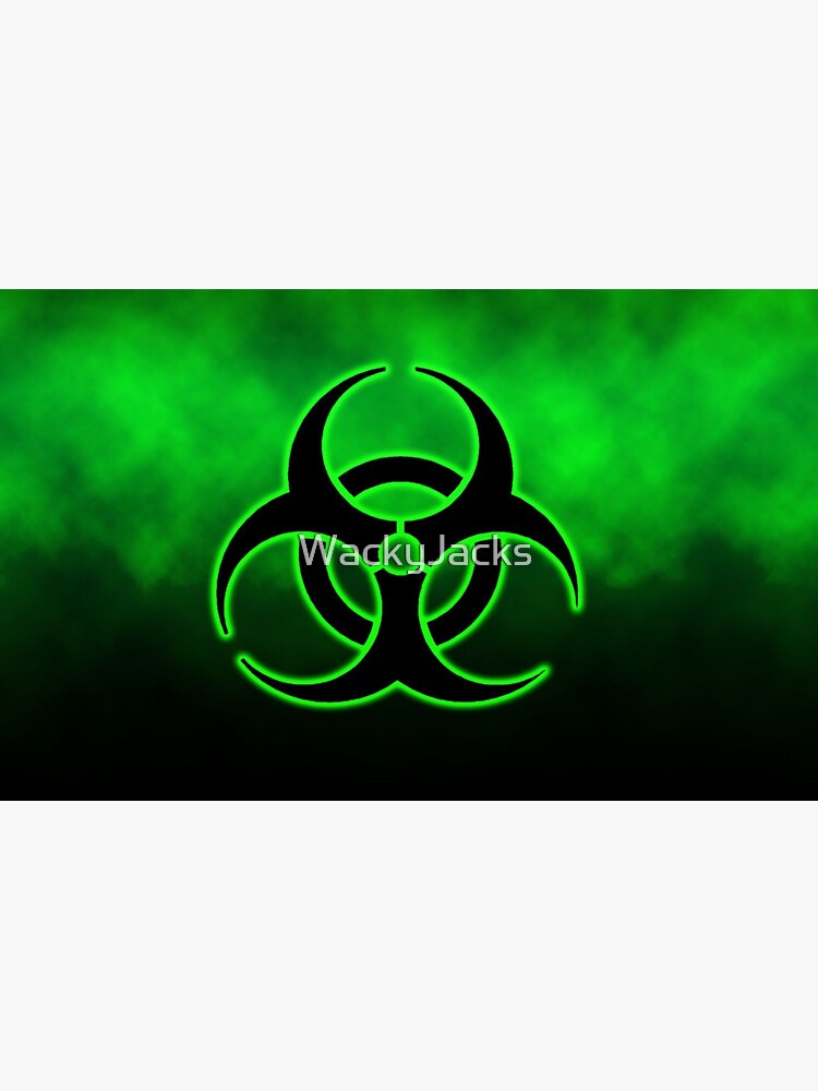 "BioHazard Green Toxic Fumes" Sticker for Sale by WackyJacks | Redbubble