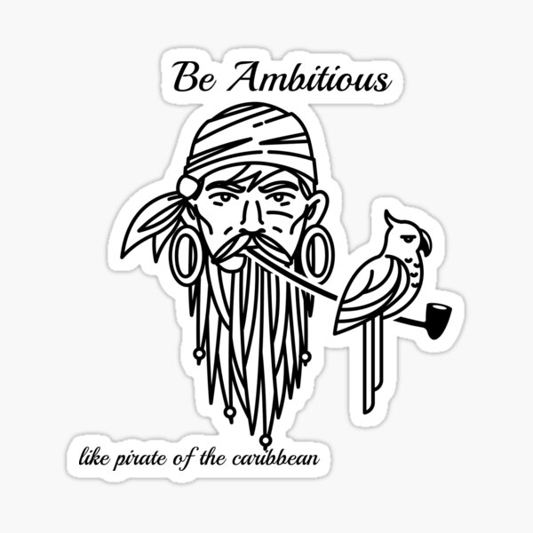 "pirate of the caribbean" Sticker for Sale by infinity-khd | Redbubble