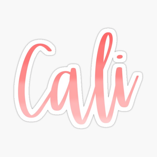 "Cali" Sticker for Sale by graceeroberts | Redbubble