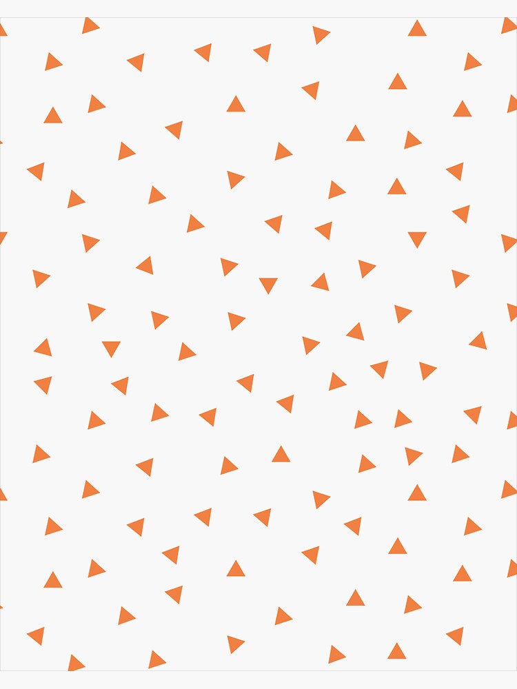 "Orange Triangle" Sticker by Fozy-Shop-Tees | Redbubble