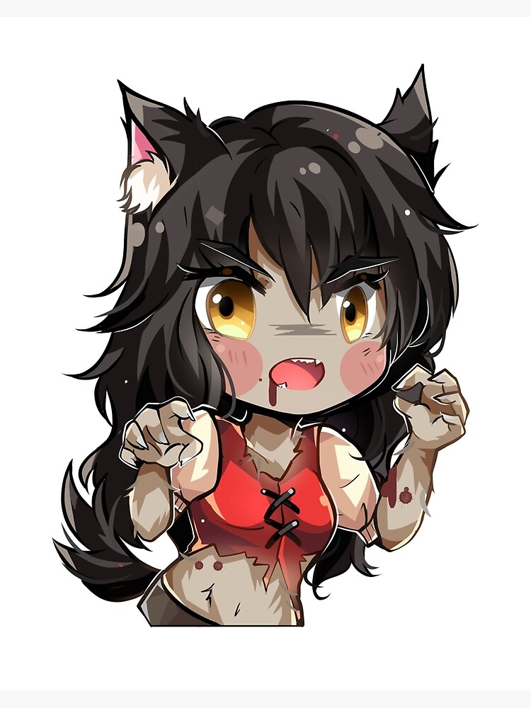 "Cute Werewolf" Art Board Print for Sale by Werewolf-Party | Redbubble